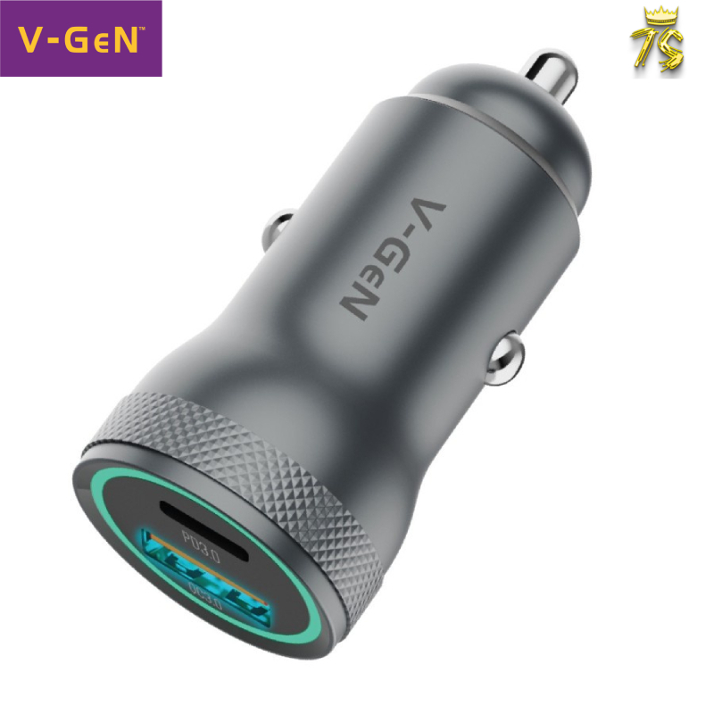 Jual Car Charger V-gen VCC2-20/2-21 Fast Charging VGeN Dual USB Fast ...