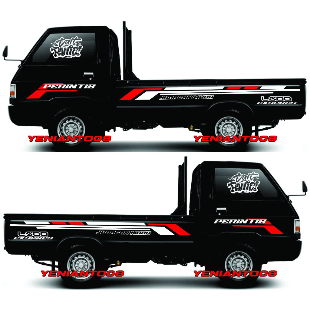 Jual Stiker mobil pickup L300 sticker body samping mobil pickup ...