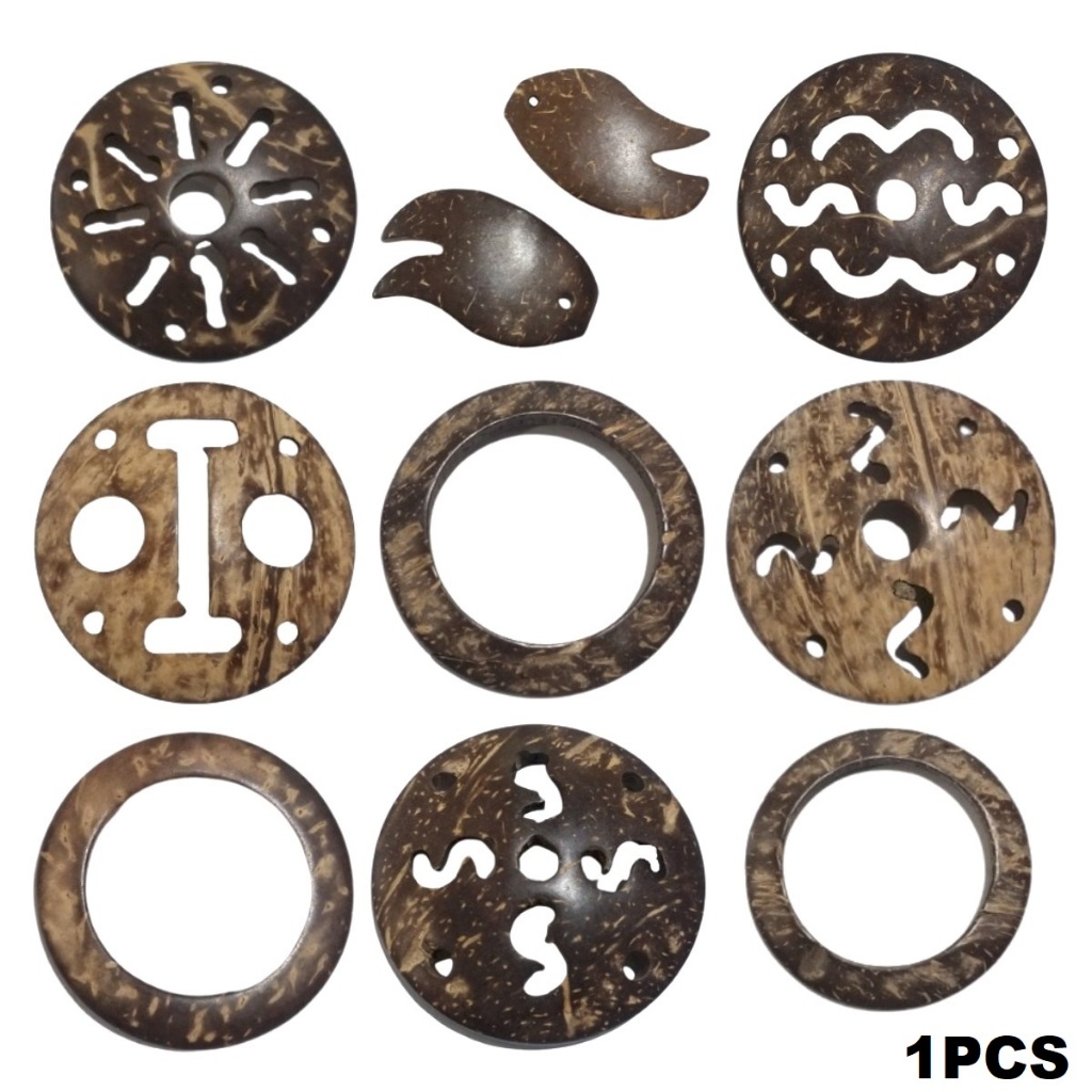Jual MACAM MODEL LIONTIN CHARM KAYU BATOK KELAPA HARGA /1PCS | Shopee ...