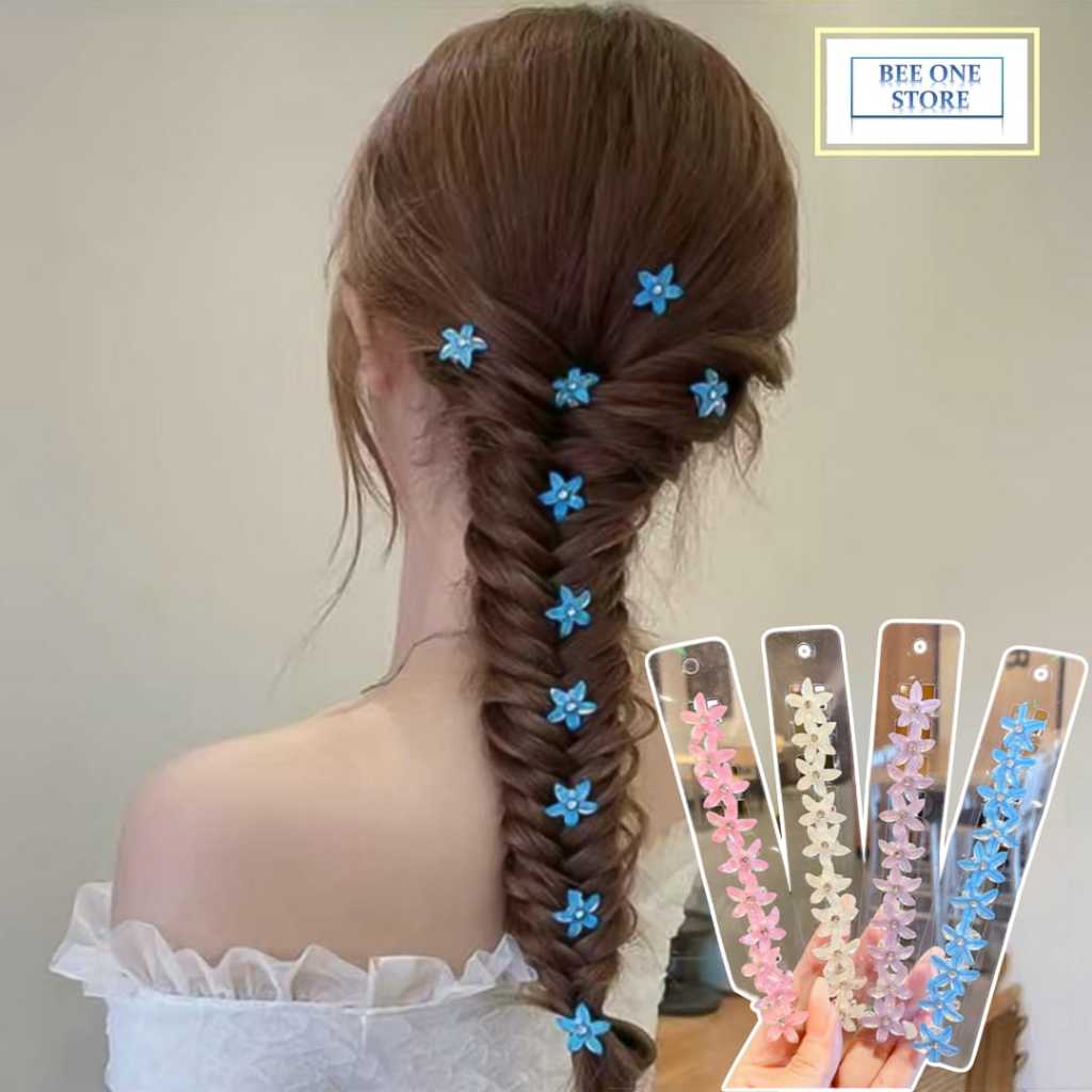Jual BEE ONE - Jepit Rambut Bunga Mini Isi 10pcs Jepitan Rambut Kecil ...