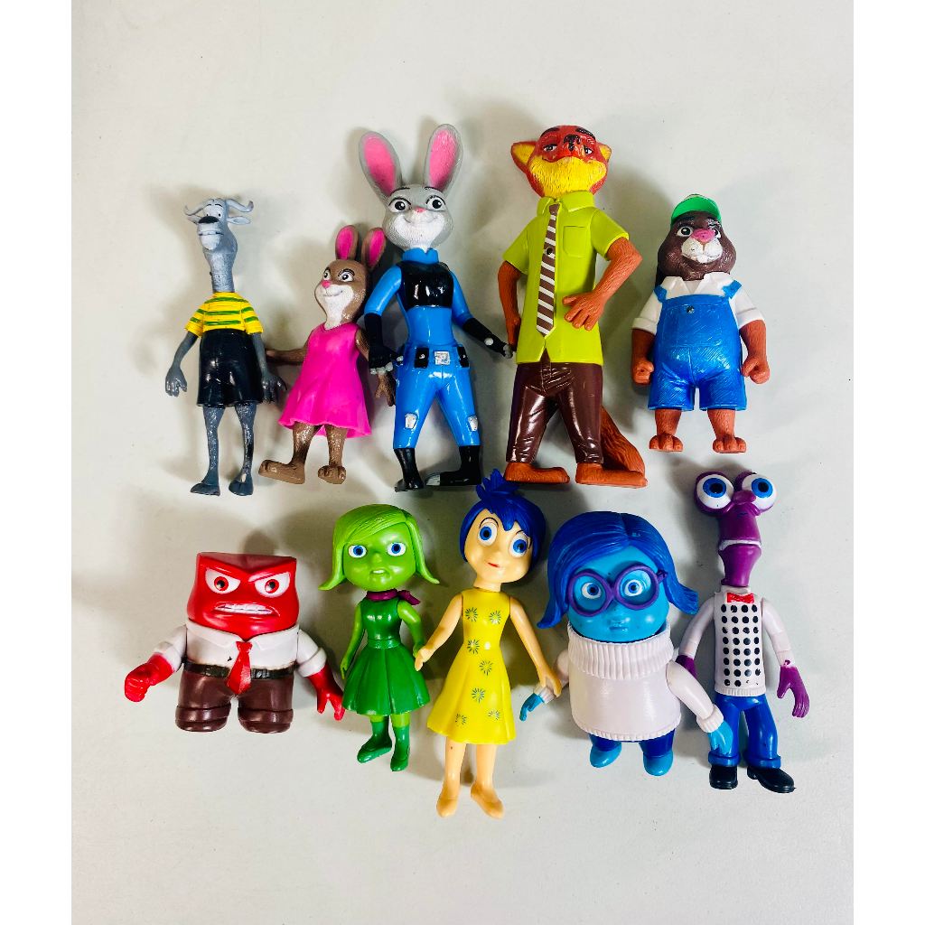 Jual FIGURE KARAKTER ANIMASI ZOOTOPIA DAN INSIDE OUT | Shopee Indonesia