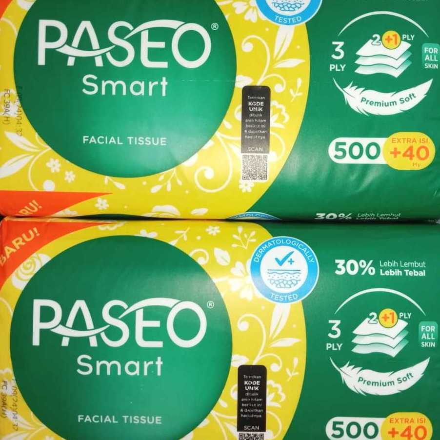 Jual Facial Tissue Paseo smart 500 + 40 sheets - 1 pack | Shopee Indonesia