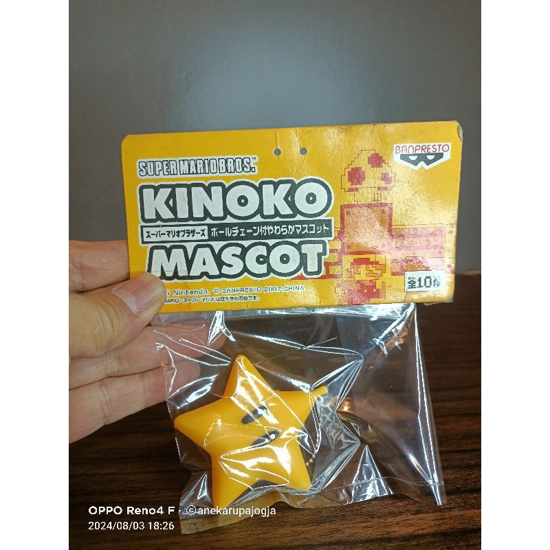 Jual gantungan super mario kinoko mascot star | Shopee Indonesia