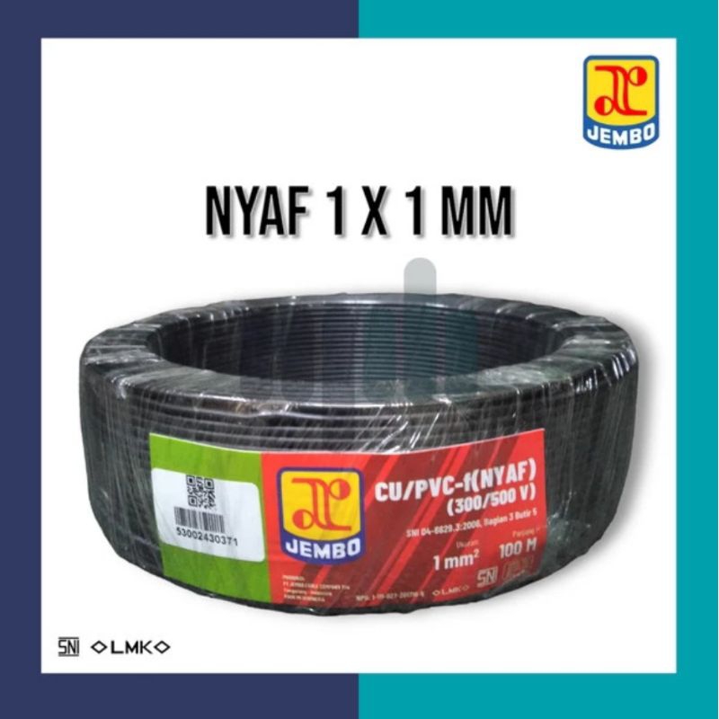 Jual KABEL SERABUT NYAF 1MM 1X1 MM JEMBO SERABUT ORIGINAL 1 ROLL@50M METER | Shopee Indonesia