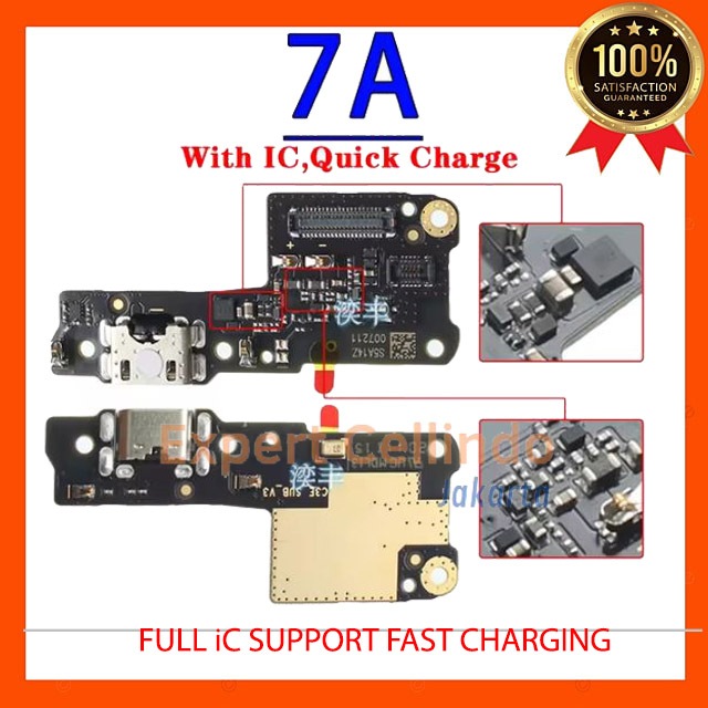 Jual Xiaomi Redmi 7A Original With Full IC Flexible Konektor Charger ...
