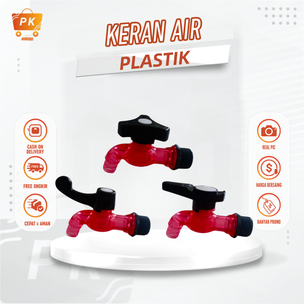 Jual Kran Air Plastik Keran Transparan PVC Tipe 205 / 206 / 207 Ukuran ...