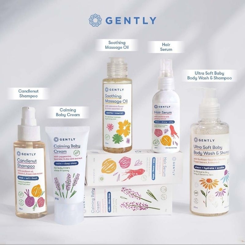 Jual Gently Baby Skincare / Calming Cream / Rash Cream / Hair Serum ...