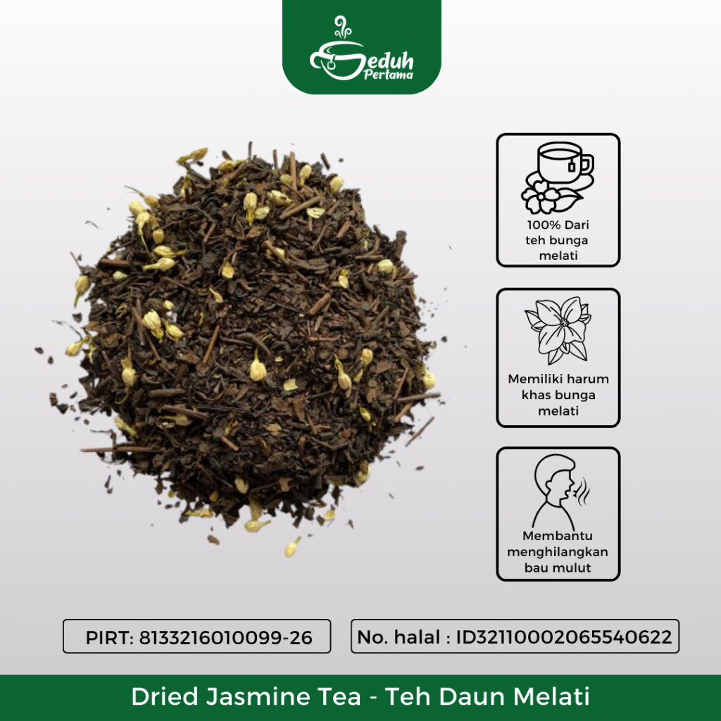 Jual Seduh Pertama Teh Melati | Minuman Teh Daun Melati Dried Jasmine ...