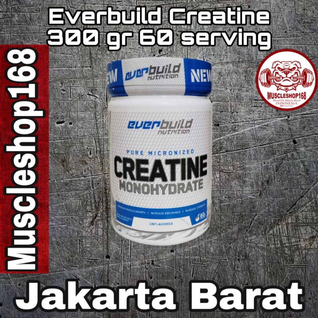 Jual Everbuild Creatine Monohydrate 300 gr 60 serv | Shopee Indonesia