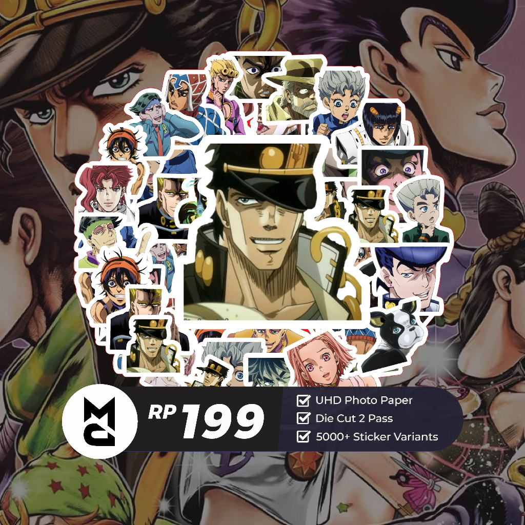 Jual Stiker Sticker Anime Jojo Bizzare Adventure Part #2 | Stiker ...