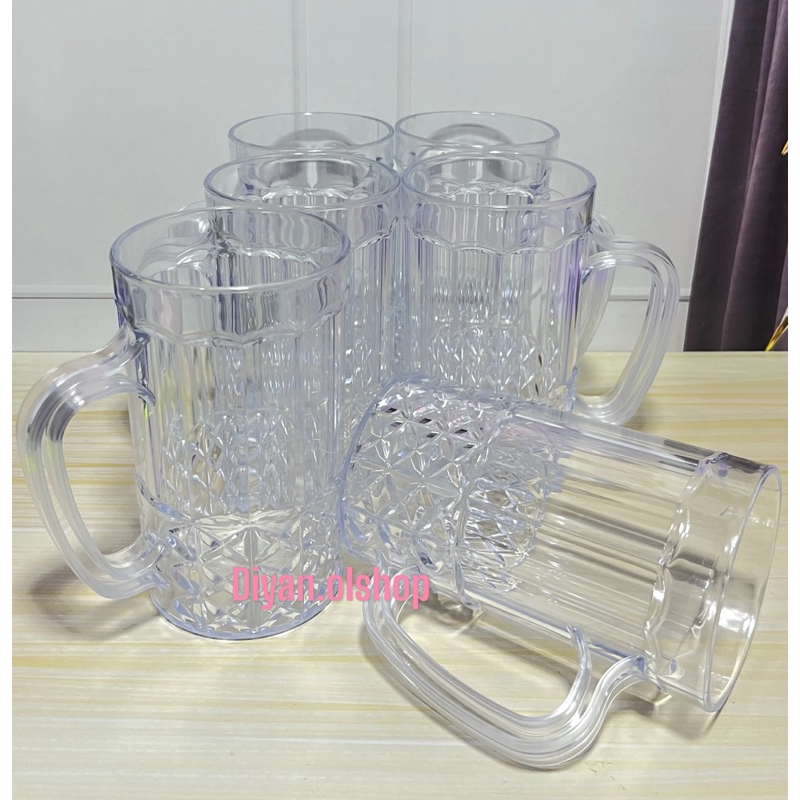 Jual Gelas Mika Crystal Bening Akrilik 500ML Gelas teh/Gelas susu/gelas Bir Minuman | Shopee ...