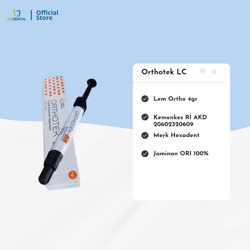 Jual HEXA Orthotek LC Lem Ortho Behel Gigi Permanen Kuat Light Cure ...