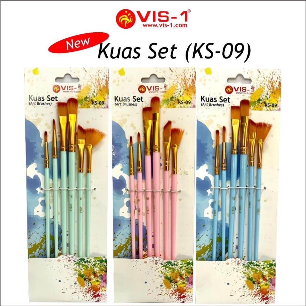 Jual Kuas Lukis Set KS-09 Vis-1 | Shopee Indonesia