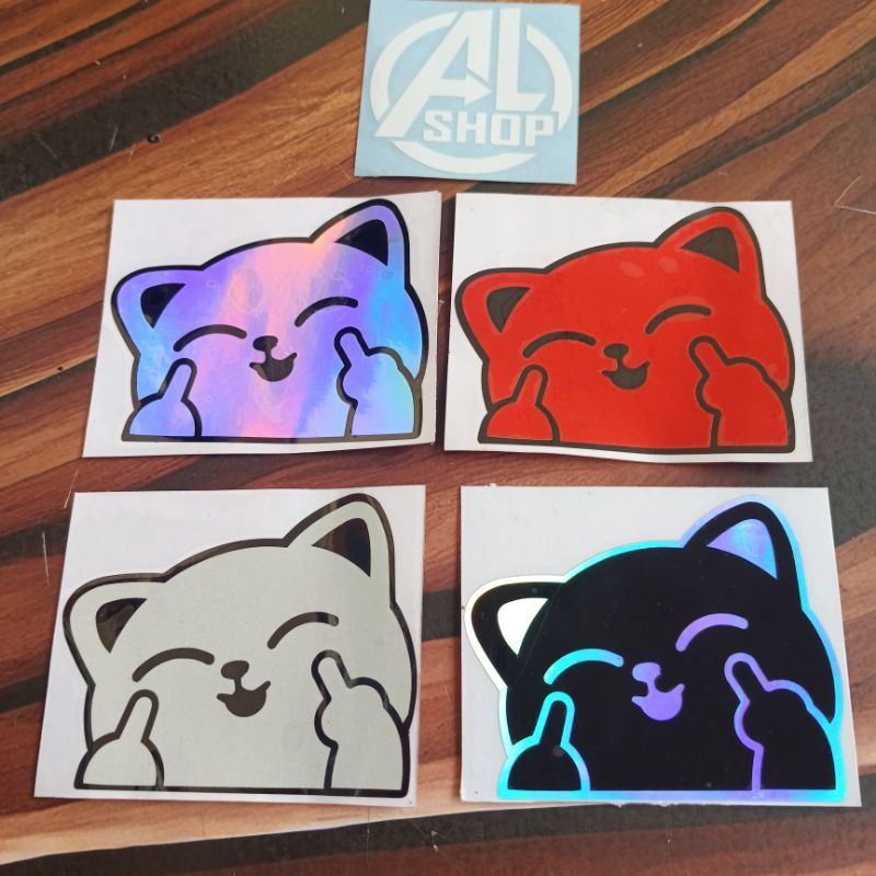 Jual stiker cutting gambar lucu kucing | Shopee Indonesia