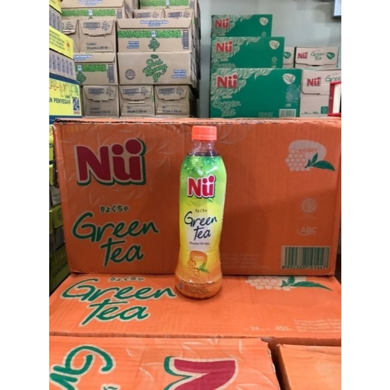 Jual NU GREEN TEA HONEY BOTOL 450ML DUS ISI 24 BOTOL | Shopee Indonesia