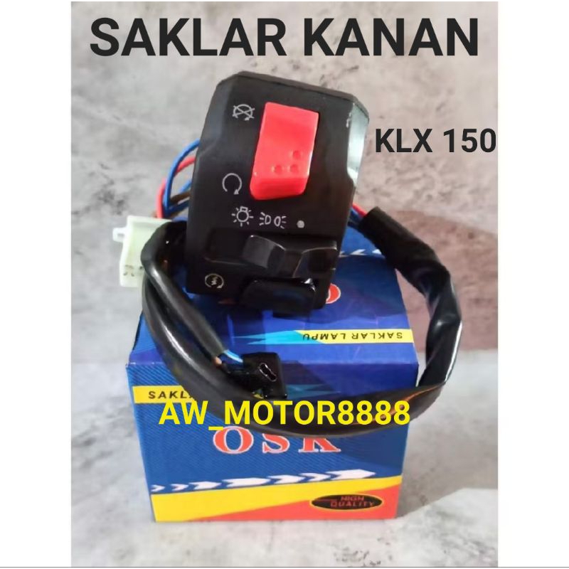 Jual SAKLAR KANAN RH KLX 150 / KLX150 HOLDER SAKLAR LAMPU KANAN HANDEL SWITCH KANAN RH (OSK ...