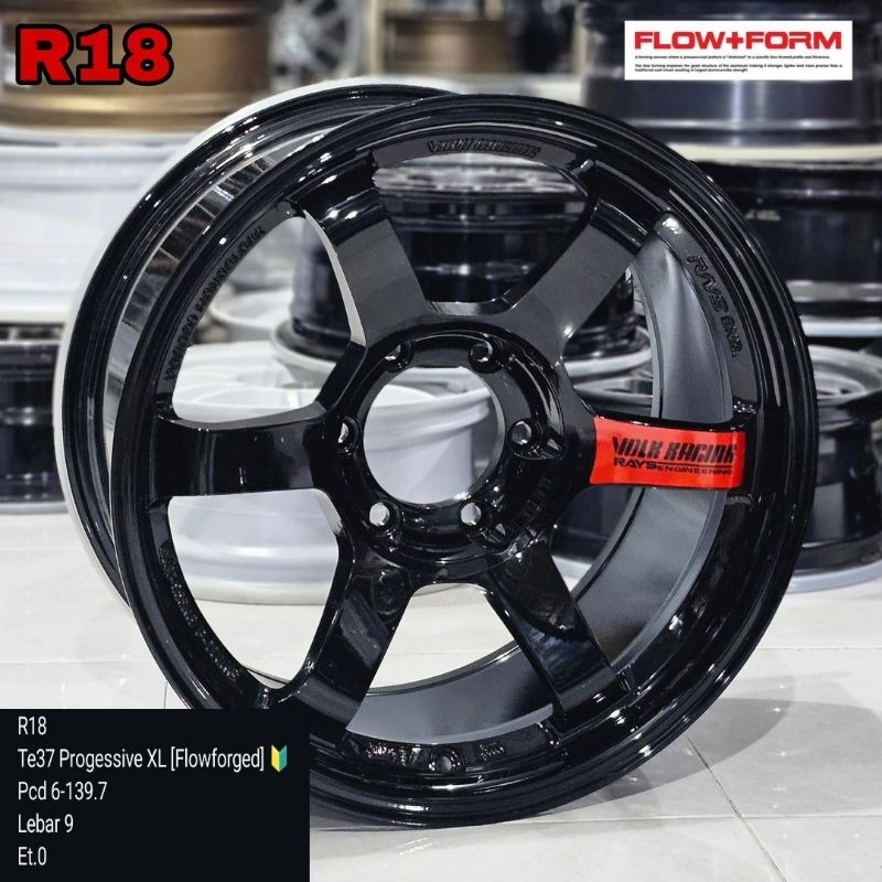 Jual velg pajero ring 18 rays te37 progresif untuk hilux strada fortuner | Shopee Indonesia