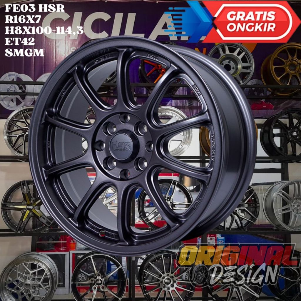 Jual Velg Mobil RAIZE , ROCKY , ALVEZ , CITY , HSR FE03 RING 16 R16 GUN ...