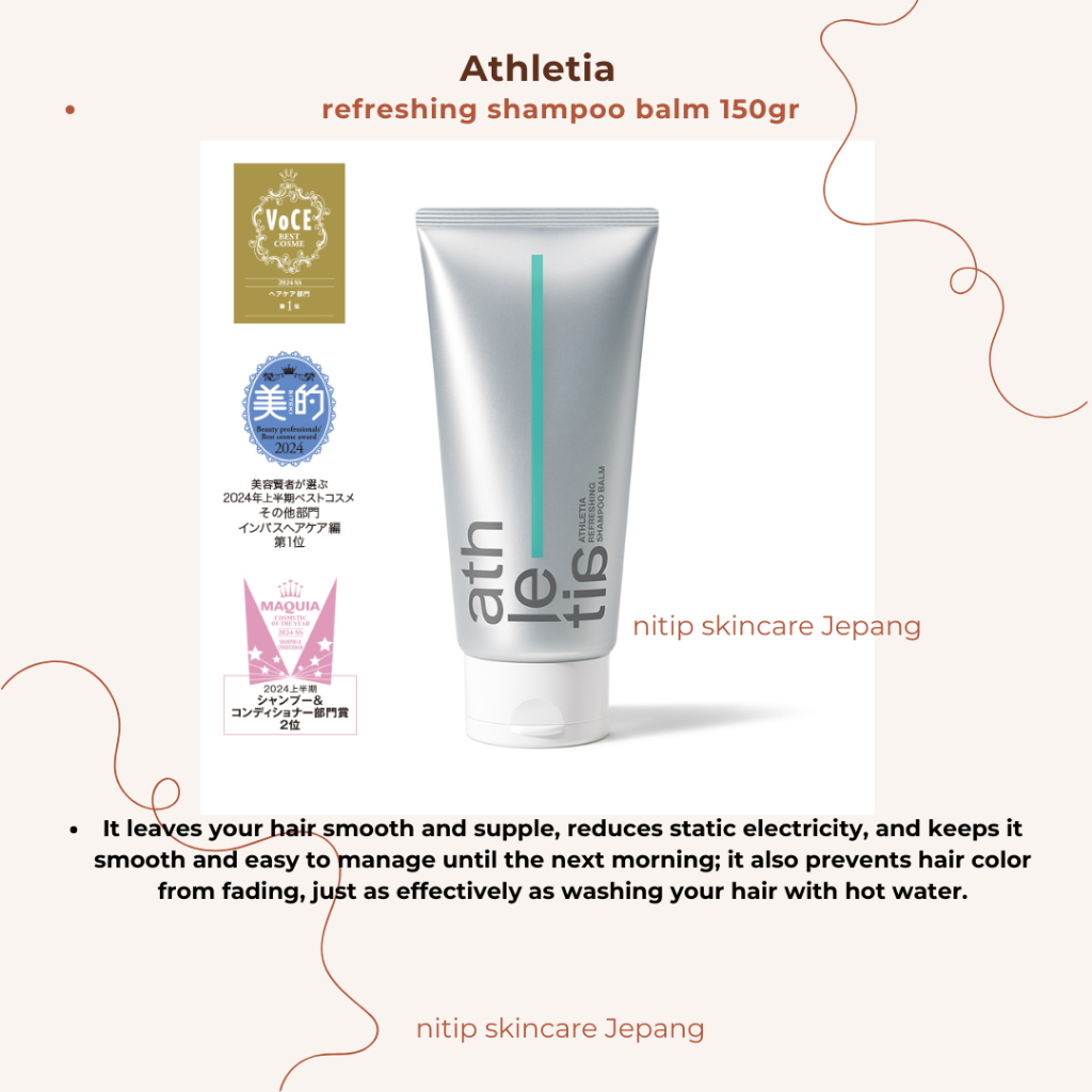 Jual PO Jepang-- athletia refreshing shampoo balm, athletia skin ...