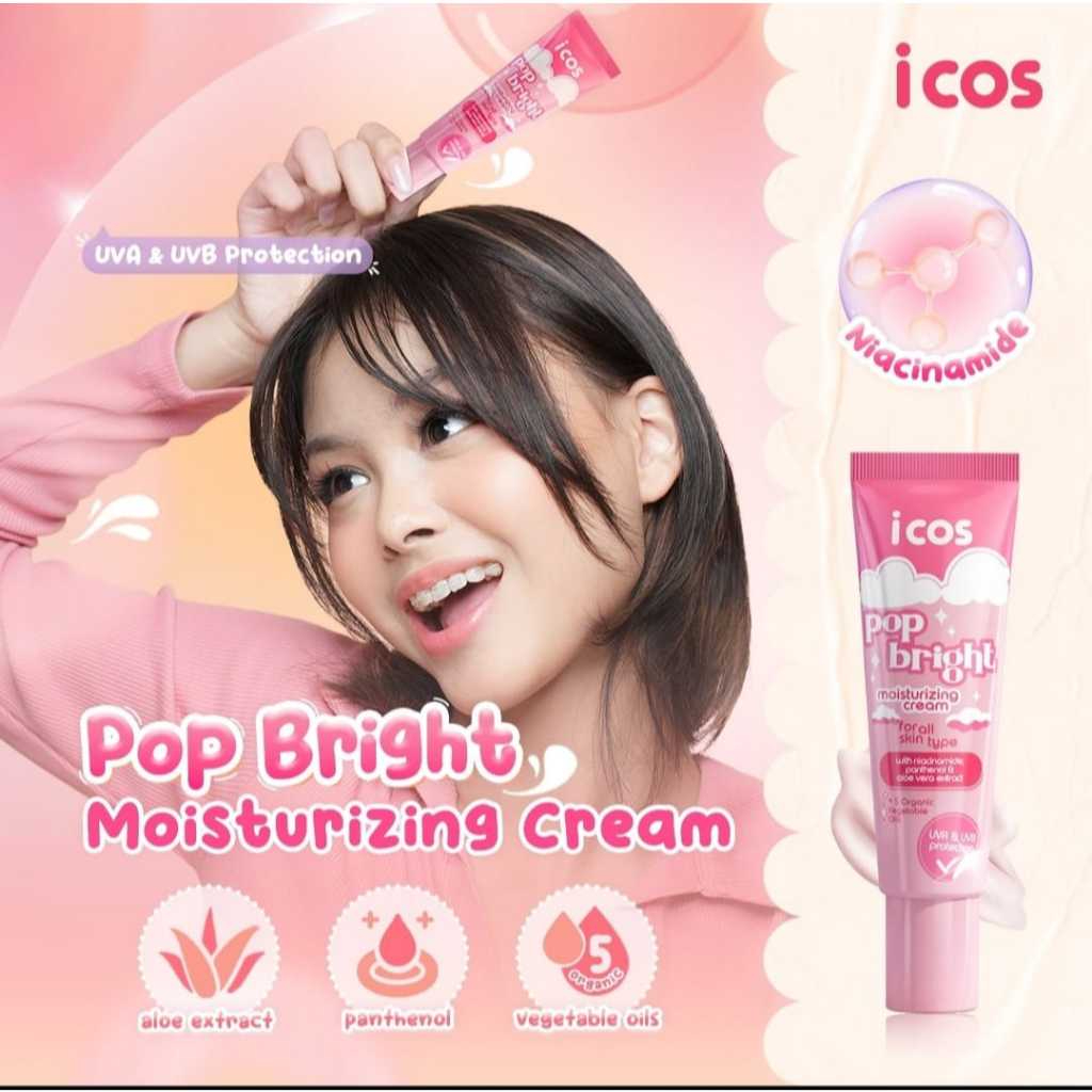 Jual ICOS POP BRIGHT MOISTURIZING CREAM | Shopee Indonesia