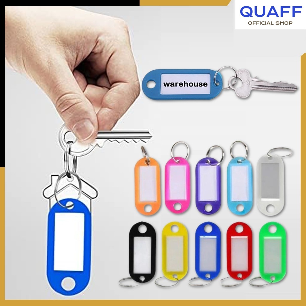 Jual 1Pcs Ganci Name Tag Gantungan Kunci Warna-Warni Label Nama Plastik ...
