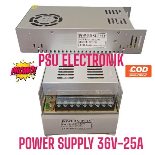 Jual POWER SUPPLY 36V 25A SWITCHING 36 VOL 25 AMPERE | Shopee Indonesia