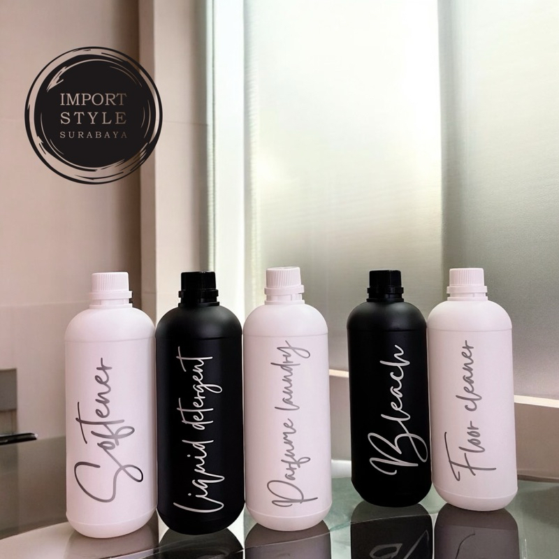 Jual BOTOL 1L HITAM / PUTIH SILVER EDITION 1000ML 1 LITER bottle tempat ...