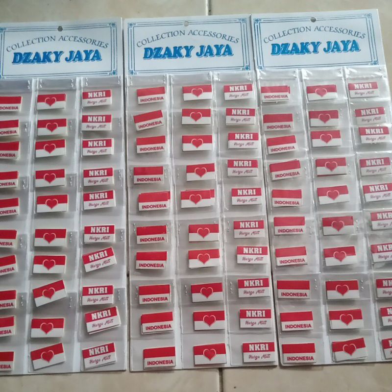 Jual stiker/label tempel pipi merah putih | Shopee Indonesia