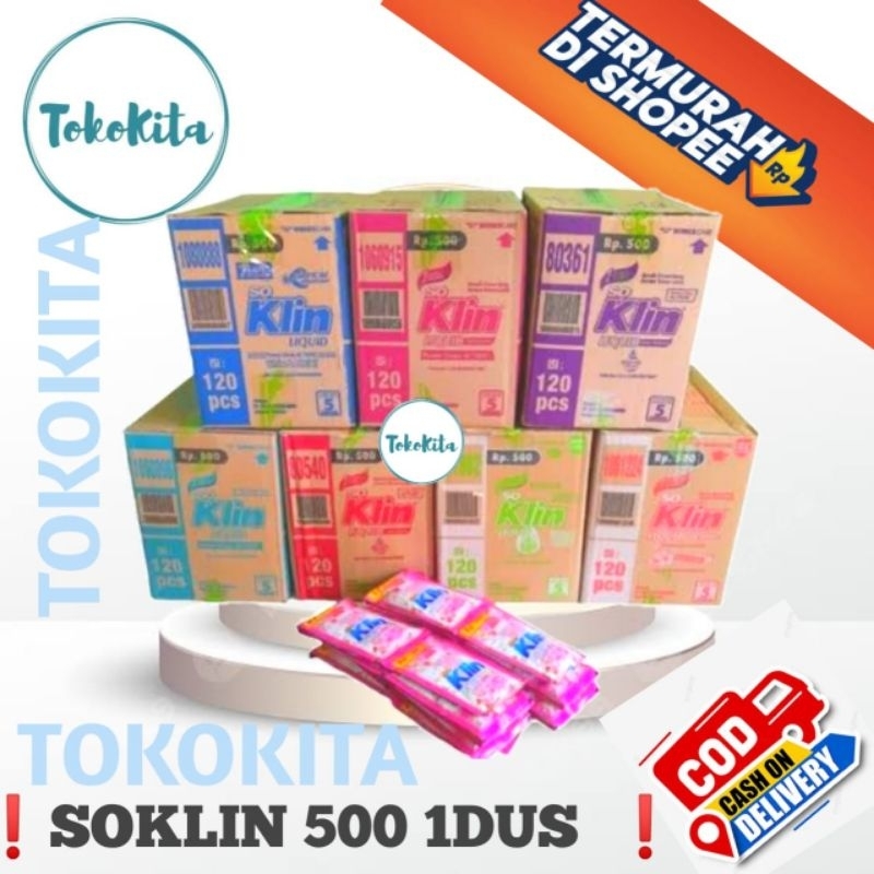 Jual SOKLIN LIQUID CAIR SATU KARTON ISI 120PCS GOPEK/SOKLIN 500P ...