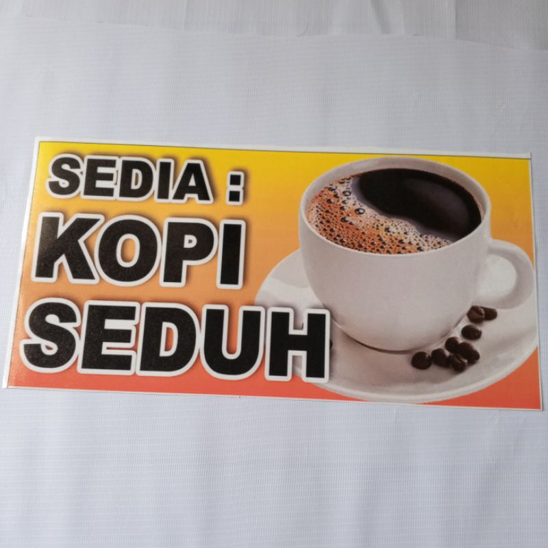 Jual Stiker Vinyl Sedia Kopi Tahan Air | Shopee Indonesia