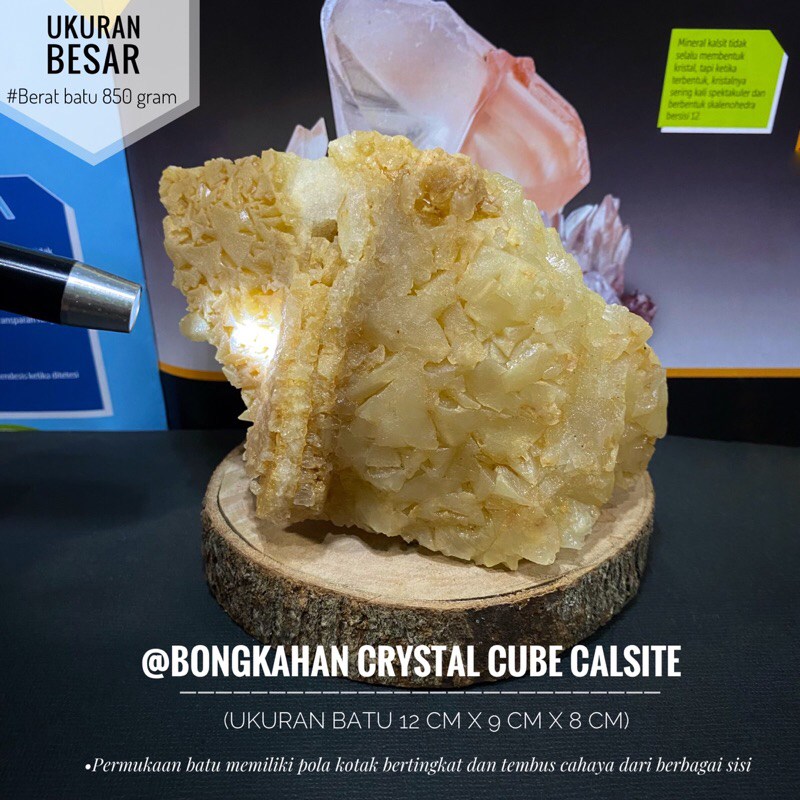 Jual Bongkahan Crystal Cube Calsite L8 atau Batu Kristal Natural atau ...