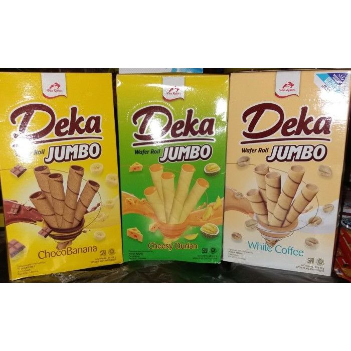Jual Dua Kelinci Deka Wafer Roll Jumbo DK Astor Stick 1 Pak isi 20 Pcs ...