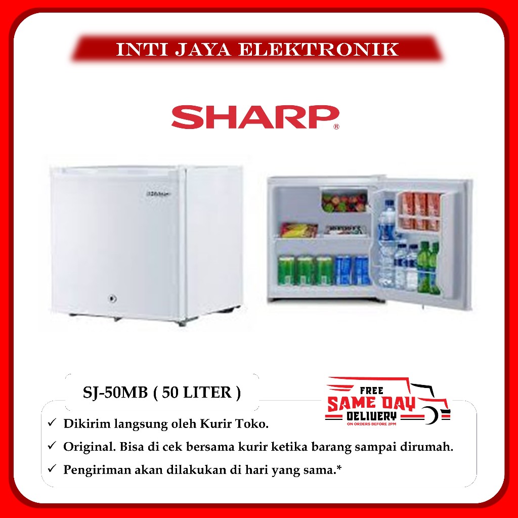 Jual KULKAS SHARP MINI BAR PORTABLE SJ-50MB KAPASITAS 50 LITER - SJ50MB ...