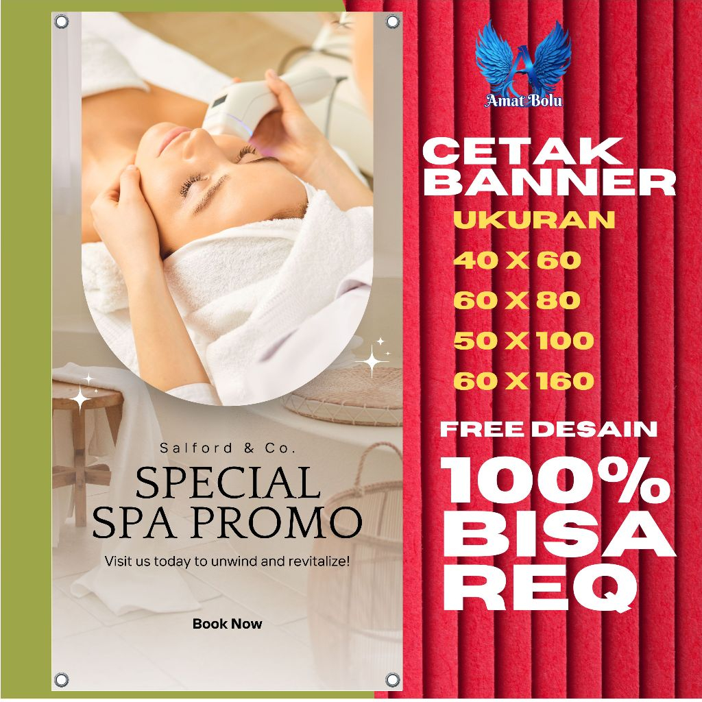 Jual Spanduk Banner SALON/ SPA/ BANNER PERAWATAN TUBUH DAN KECANTIKAN ...