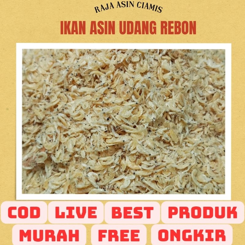 Jual IKAN ASIN UDANG REBON (1kg, 500grm & 250grm) | Shopee Indonesia