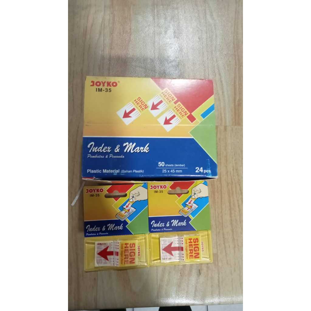 Jual SIGN HERE - Joyko IM-35 sticky note | Shopee Indonesia