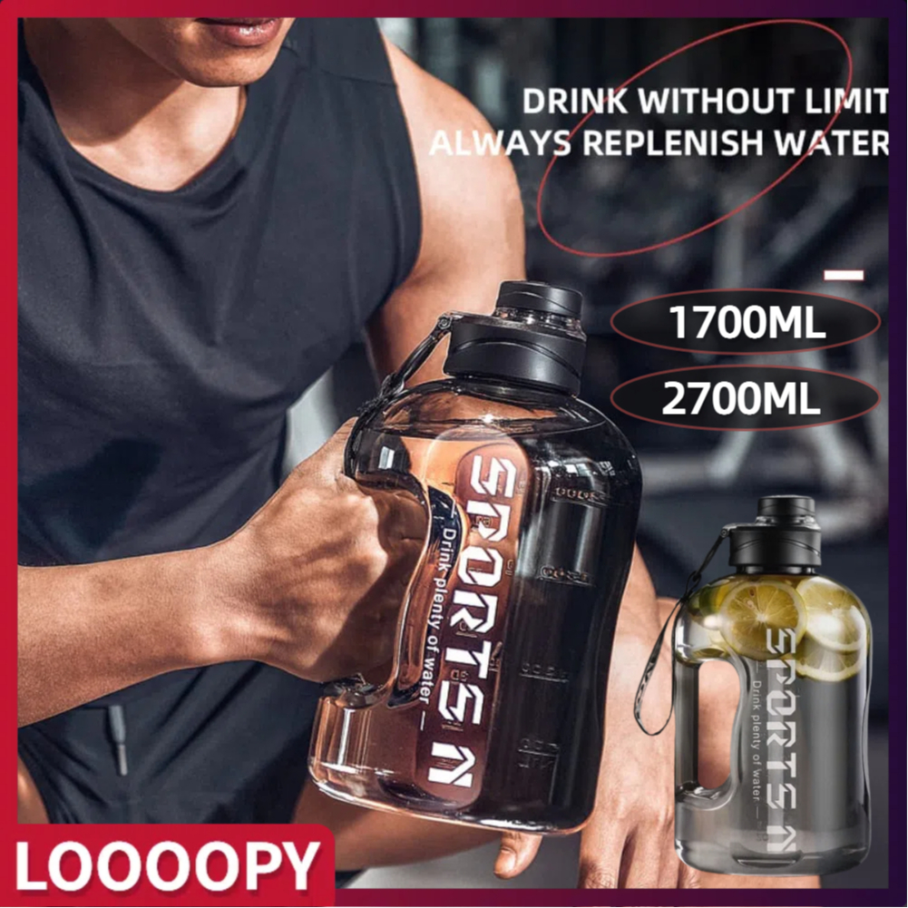 Jual Termos Botol Minum Gym Fitness Olahraga Sport Water Bottle Jumbo 2 ...