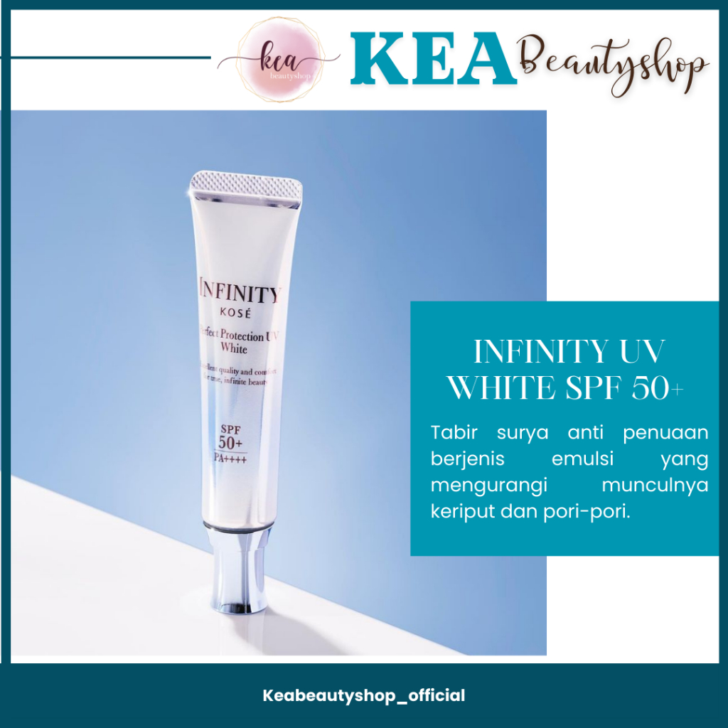 Jual KOSE INFINITY PERFECT PROTECTION UV WHITE SPF 50 30GR | Shopee Indonesia