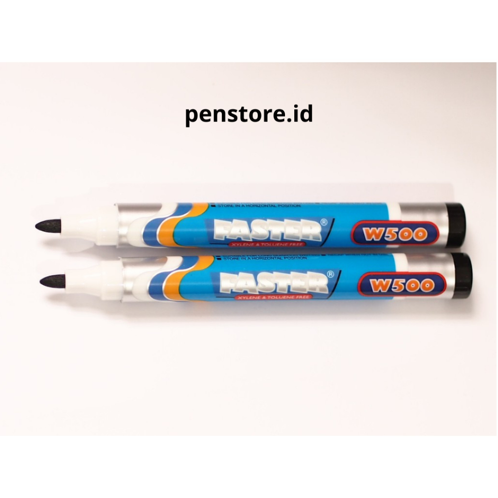 Jual Sepidol Faster Whiteboard W500 Marker Hitam / Spidol Papan Tulis ...