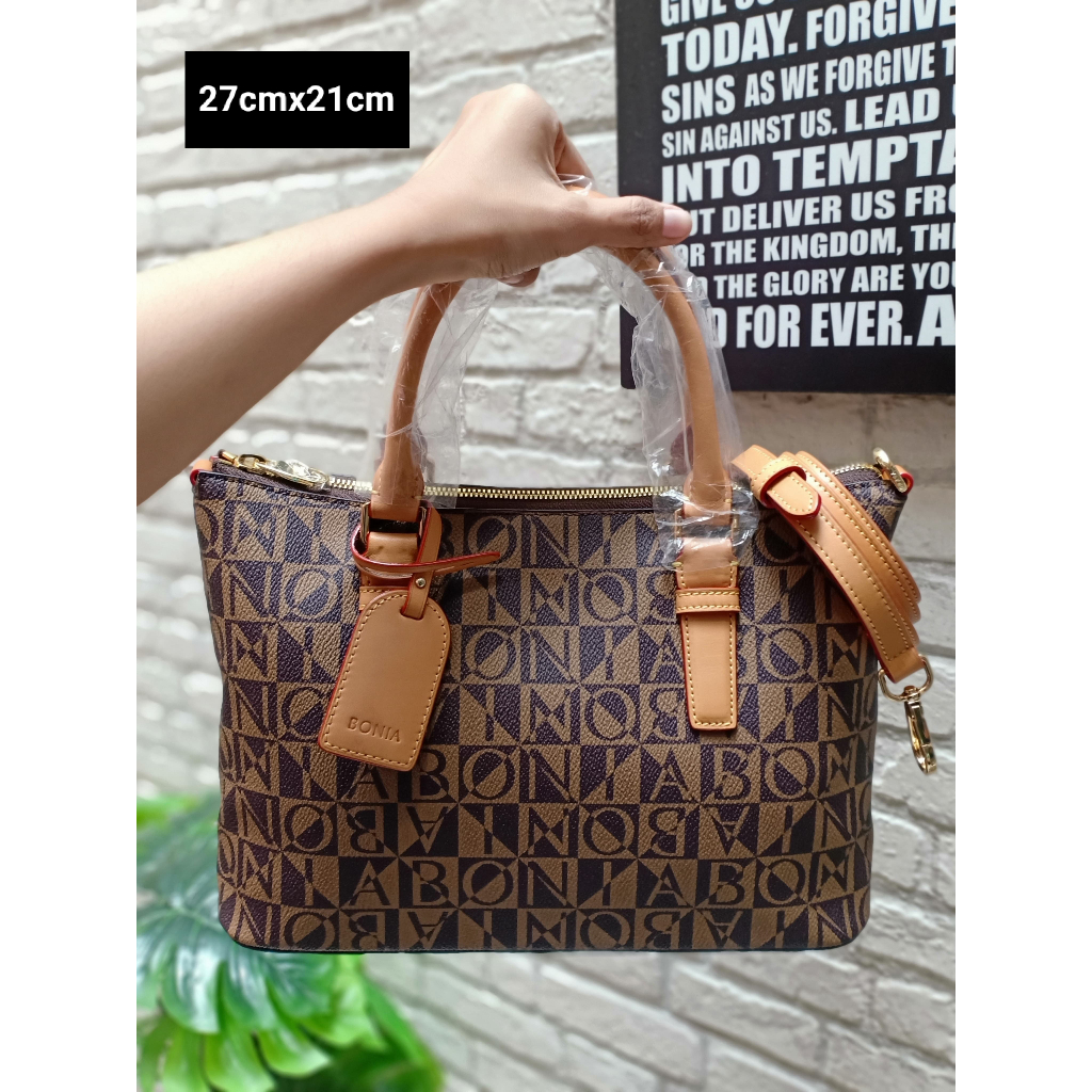 Jual handle bag bonia original monogram | Shopee Indonesia