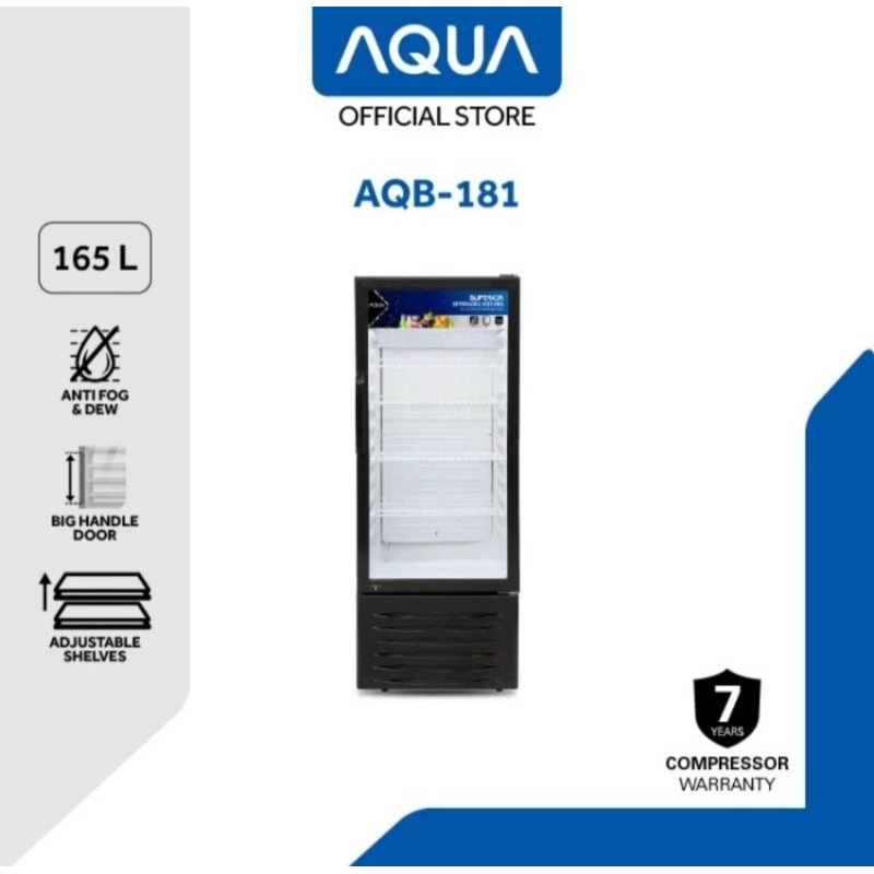 Jual SHOWCASE AQUA 3RAK AQB-181 COOLER SHOWCASE 3 RAK AQUA | Shopee ...