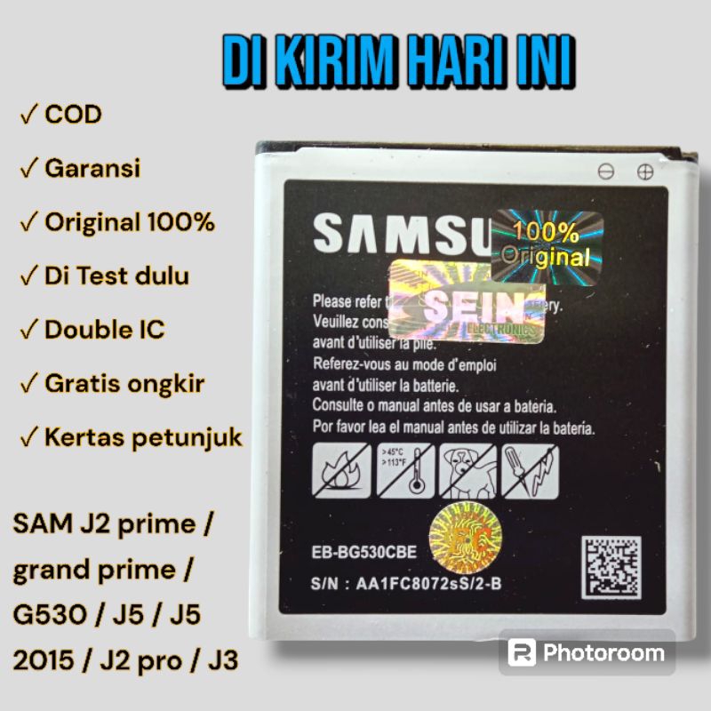 Jual BATERAI BATTERY BATRE SAM J2 PRIME GRAND PRIME G530 G 530 J5 J5 ...