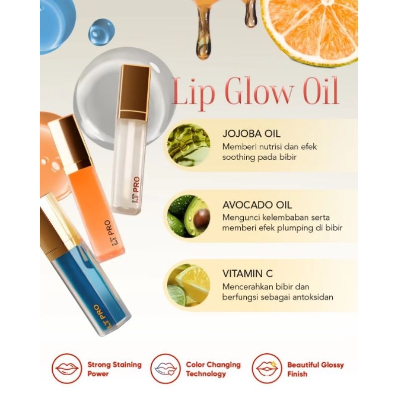 Jual LT PRO Lip Glow Oil | Lip Gloss 3 Shade | Shopee Indonesia