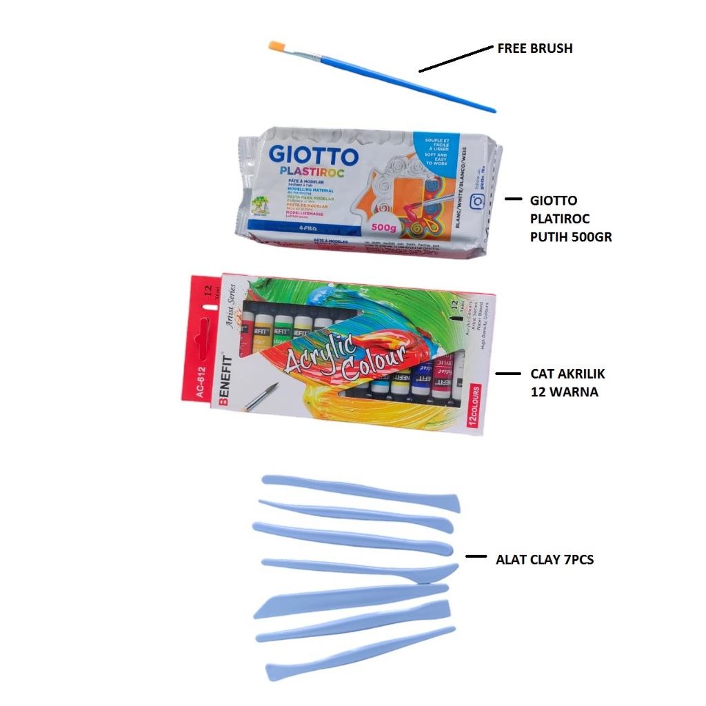 Jual DIY BEGINNER clay kit / paket DIY clay anak | Shopee Indonesia