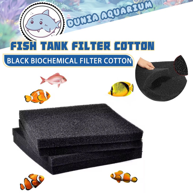Jual kapas busa bio foam filter aquarium/kapas filter hitam | Shopee ...
