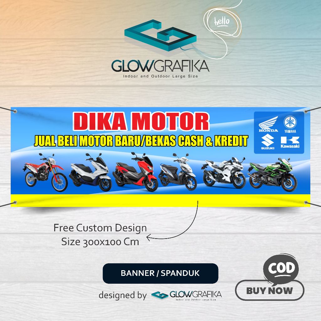 Jual Cetak Spanduk Banner Jual Beli Motor | Shopee Indonesia