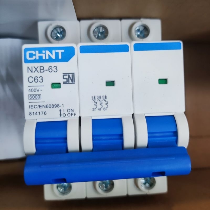 Jual MCB NXB-63 3P 50A 63A CHINT 6KA ORIGINAL | Shopee Indonesia