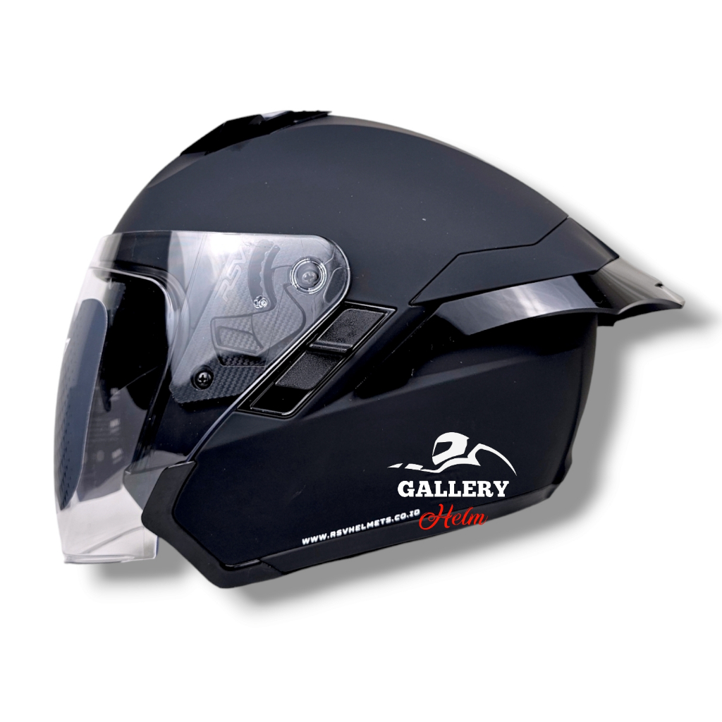 Jual RSV SV300 BLACK DOFF / HELM HALF FACE KEKINIAN | Shopee Indonesia