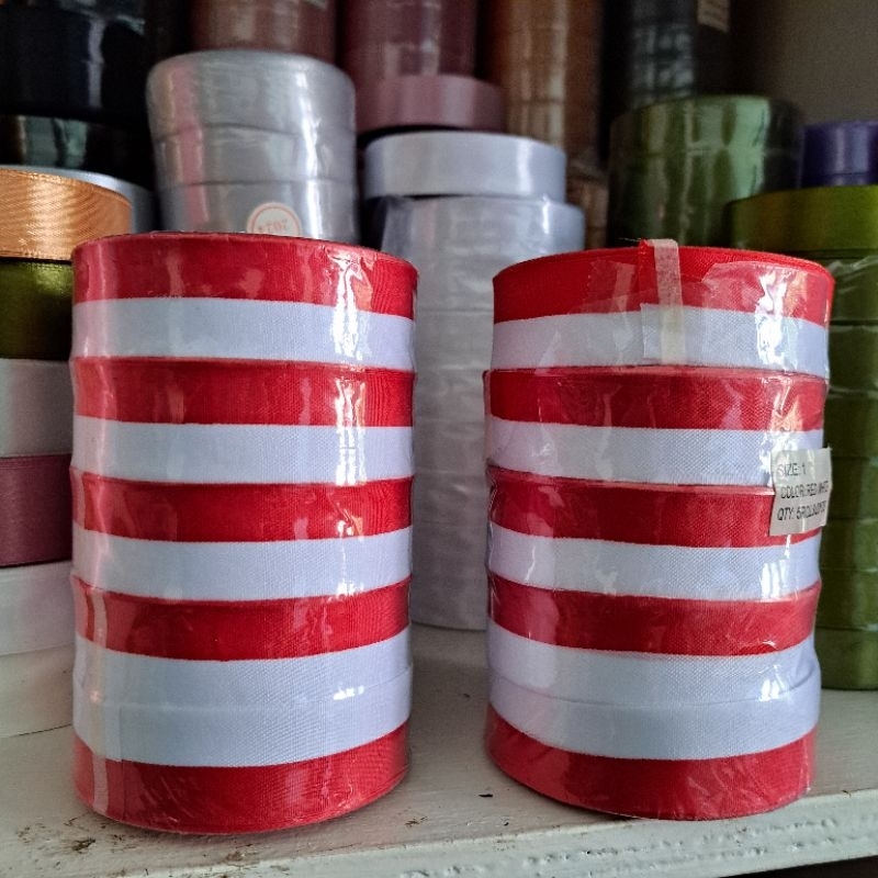 Jual Pita Satin Merah Putih/ Pita Merah Putih/ Pita Satin Kemerdekaan ...