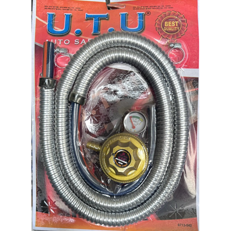 Jual UTU Selang Gas Regulator Komplit 5532 / Selang Gas Regulator Set ...